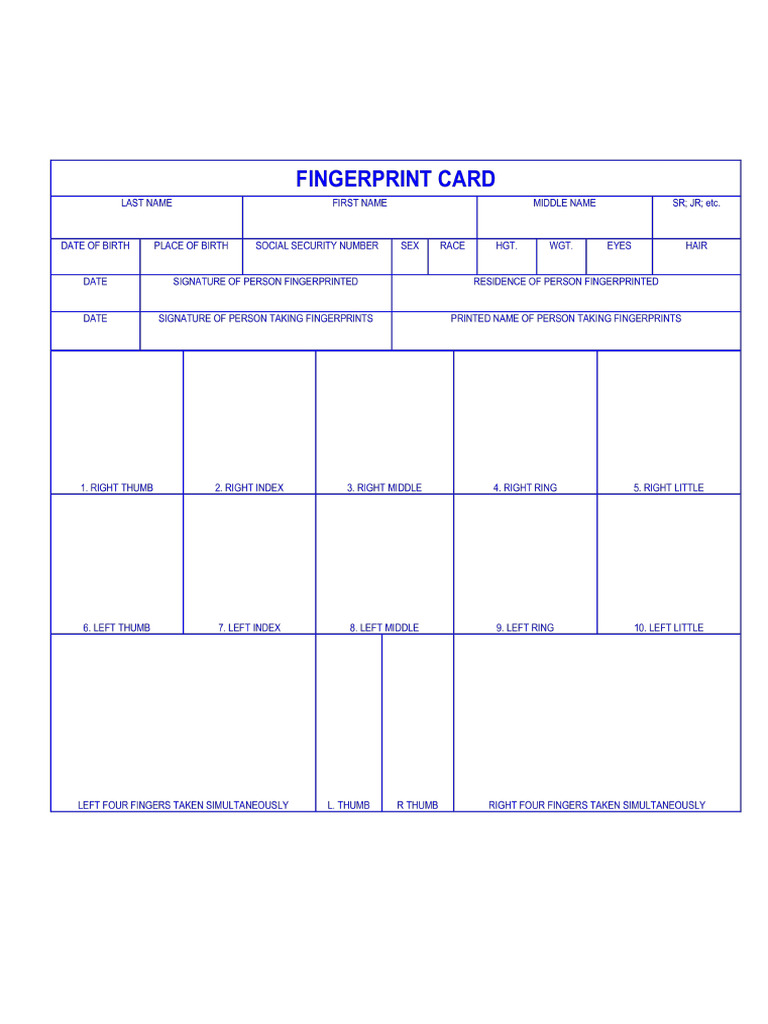 Fingerprint Template | PDF