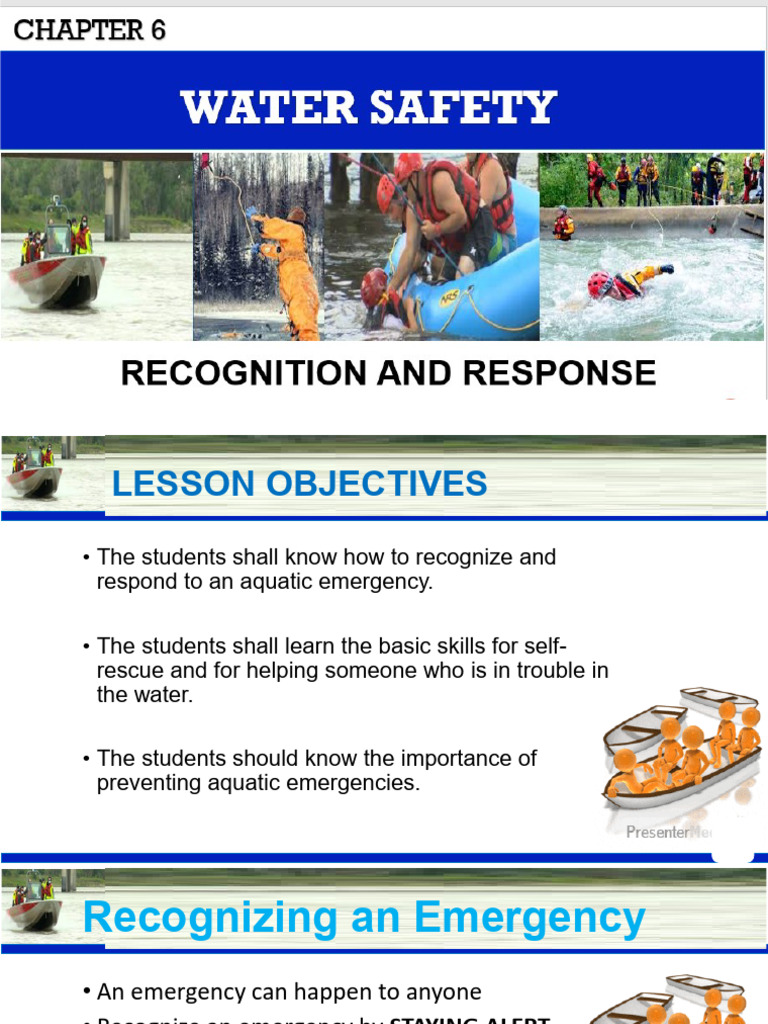 Chapter 6 Water Safety - Recognition and Response | PDF | Swimming ...