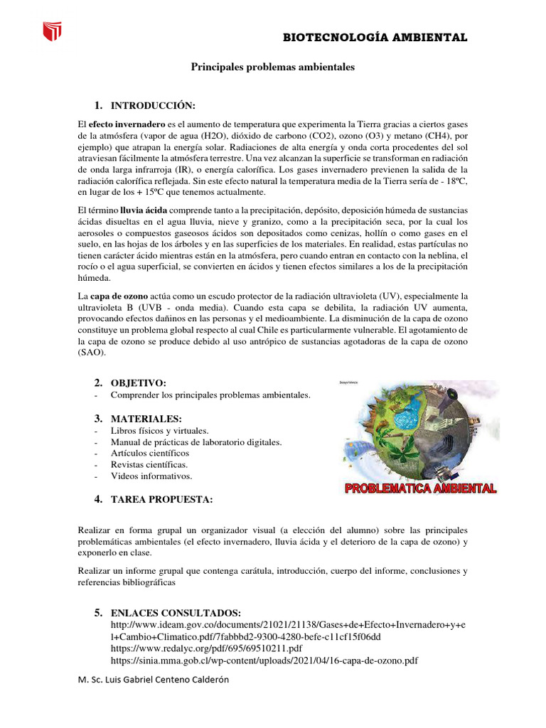Contaminación Ambiental - Práctica | PDF