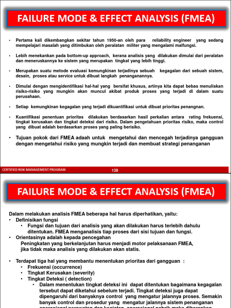 Materi Metode Analisa Fmea | PDF