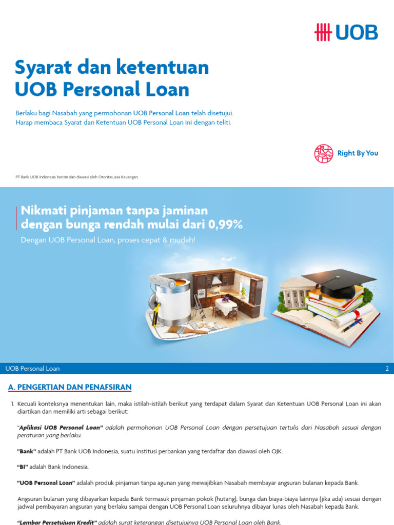 UOB Personal Loan | PDF