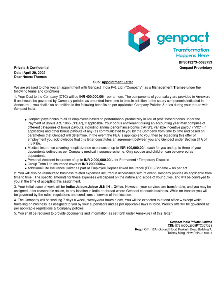 Genpact | PDF | Employment | Business