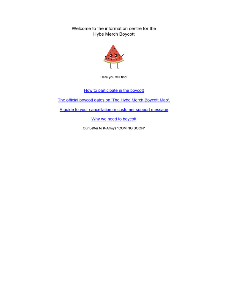 Hybe Merch Boycott Guide | PDF | Business | Law