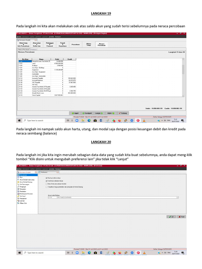 Modul Accurate v.5 PT - Hot & Cold - Langkah 19-20 | PDF