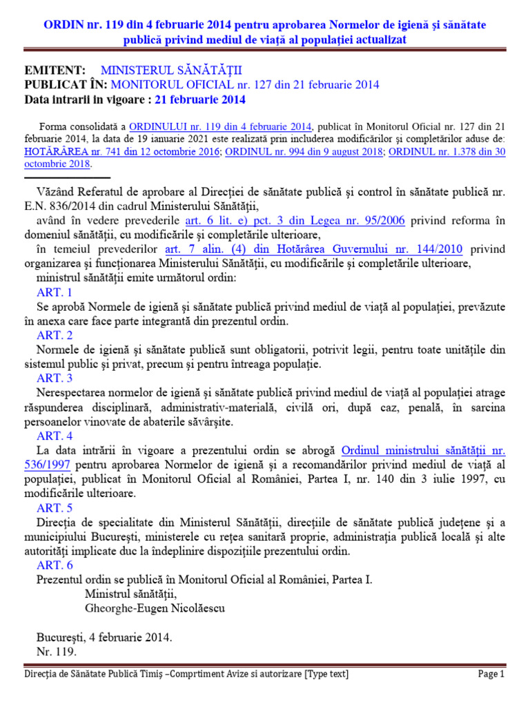 Ordin 119 2004 | PDF