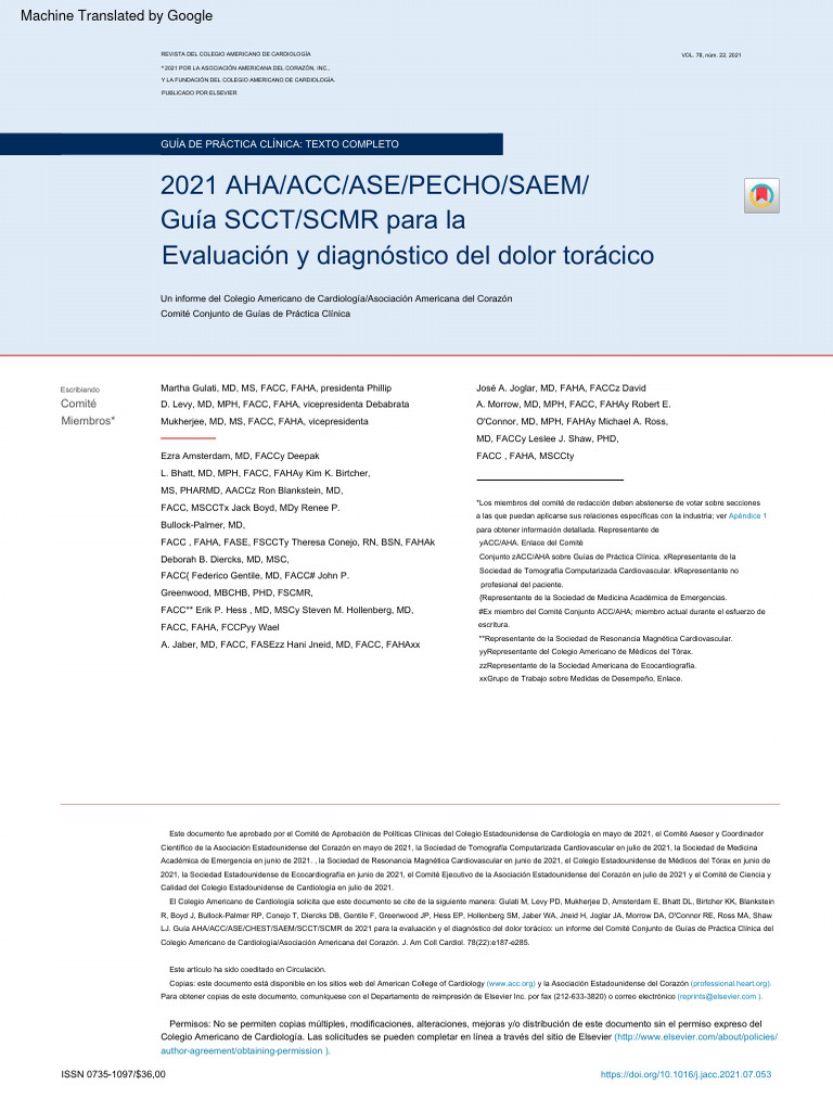 Gulati Et Al 2021 2021 Aha Acc Ase Chest Saem SCCT SCMR Guideline For ...