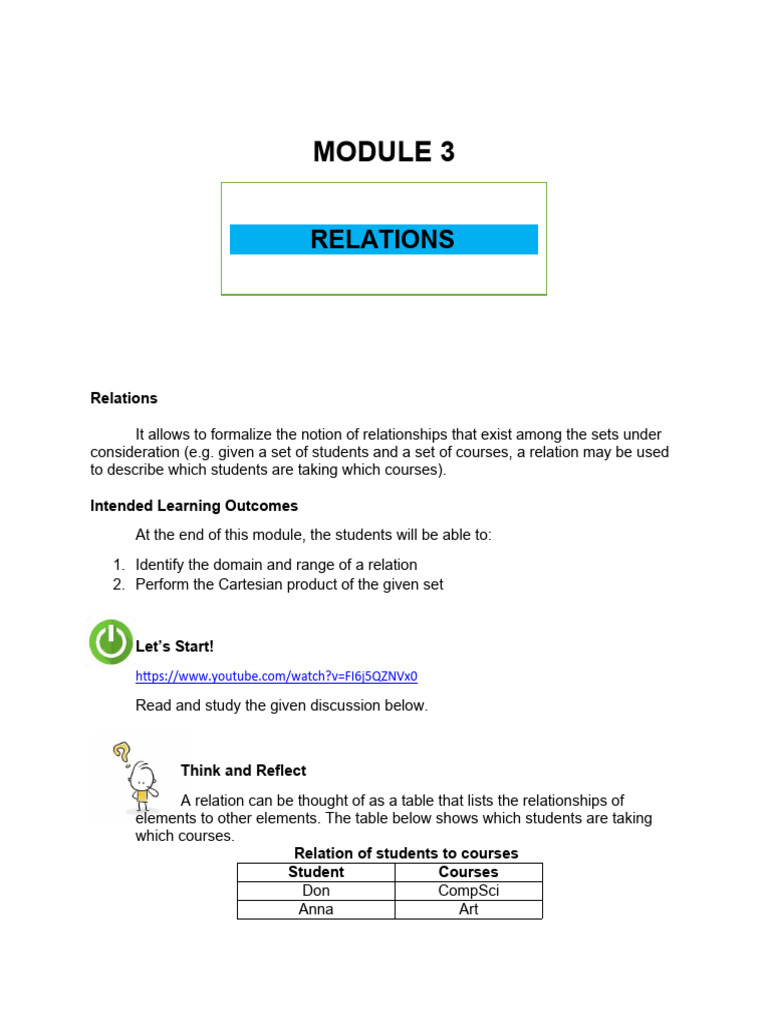 Discrete Structure MODULE-3-Relations | PDF