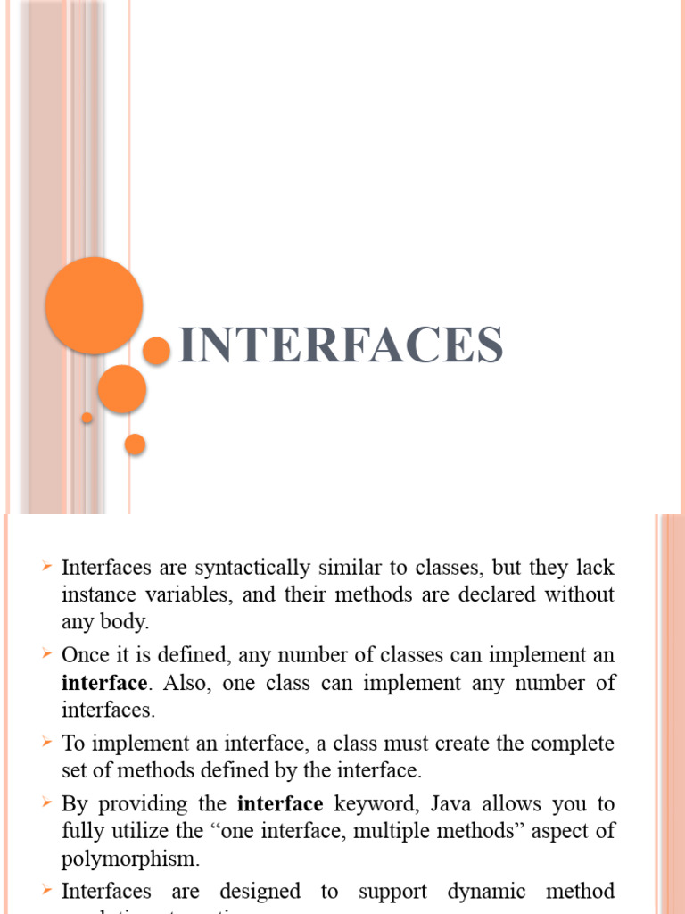 Interfaces | PDF