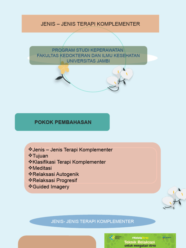 Terapi Komplementer untuk Relaksasi | PDF | Pengembangan Diri | Kesehatan Holistik