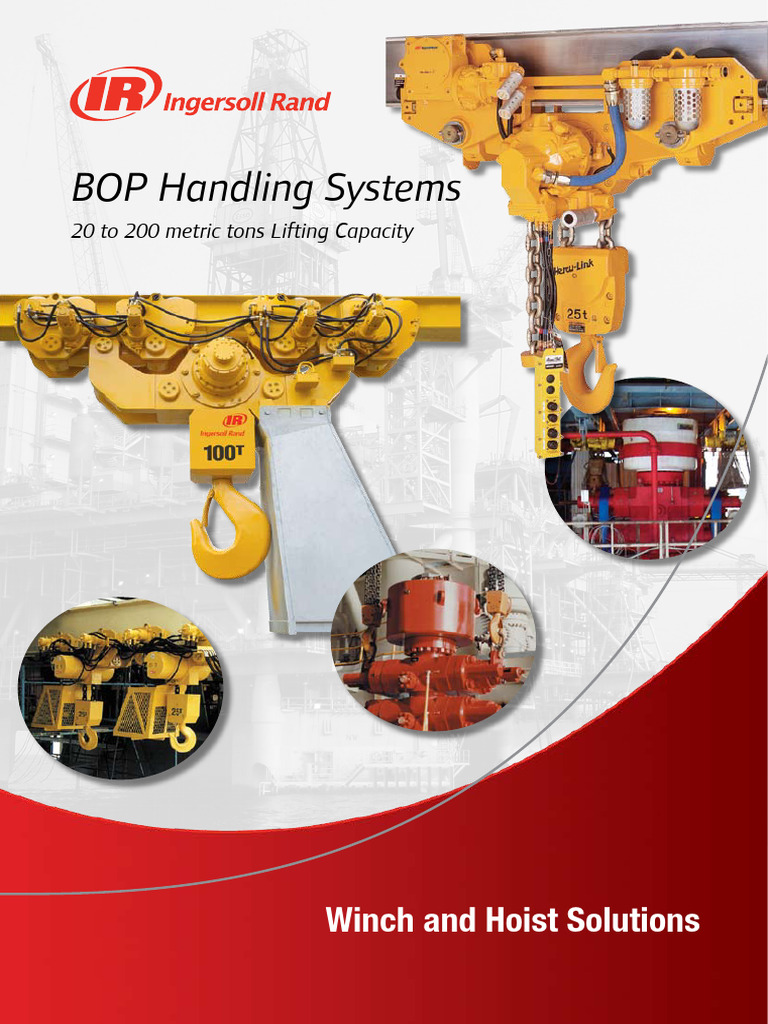BOP Handling Systems - Ingersoll Rand | PDF | Elevator | Mechanical Engineering