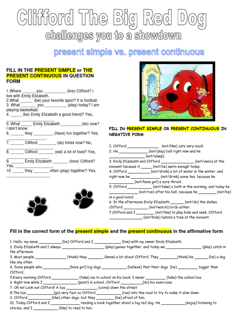 Clifford Reviews Present Tenses | PDF