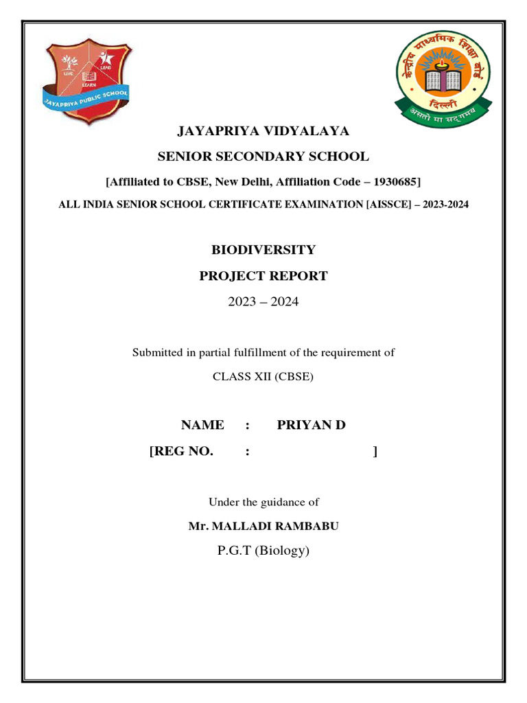 Biodiversity Project Final | PDF | Biodiversity | Conservation Biology