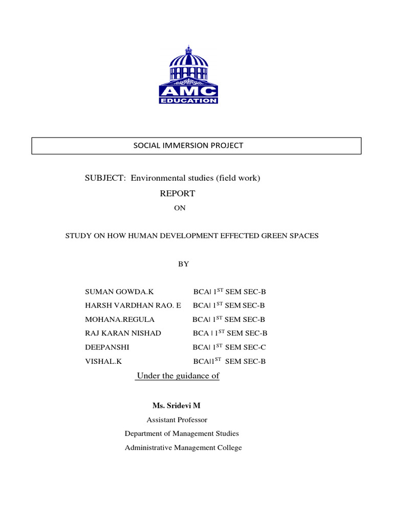 Social Immersion Project | PDF | Technology & Engineering