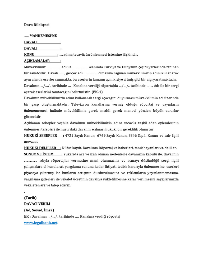 Dilekçe 1 | PDF