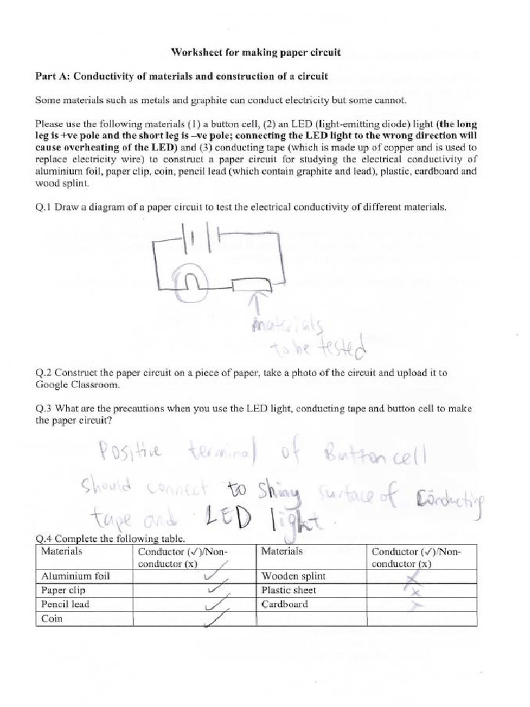 Paper Circuit WS | PDF