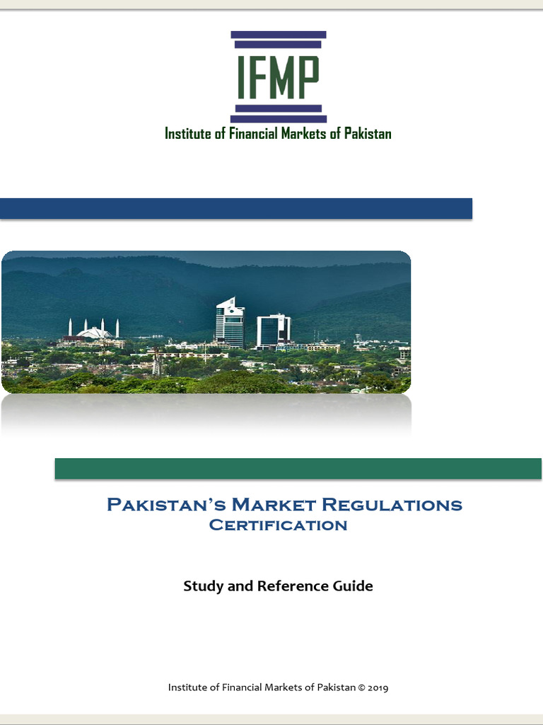 IFMP Pakistan's Market Regulations Certification (Study and Reference Guide) | PDF | Securities ...