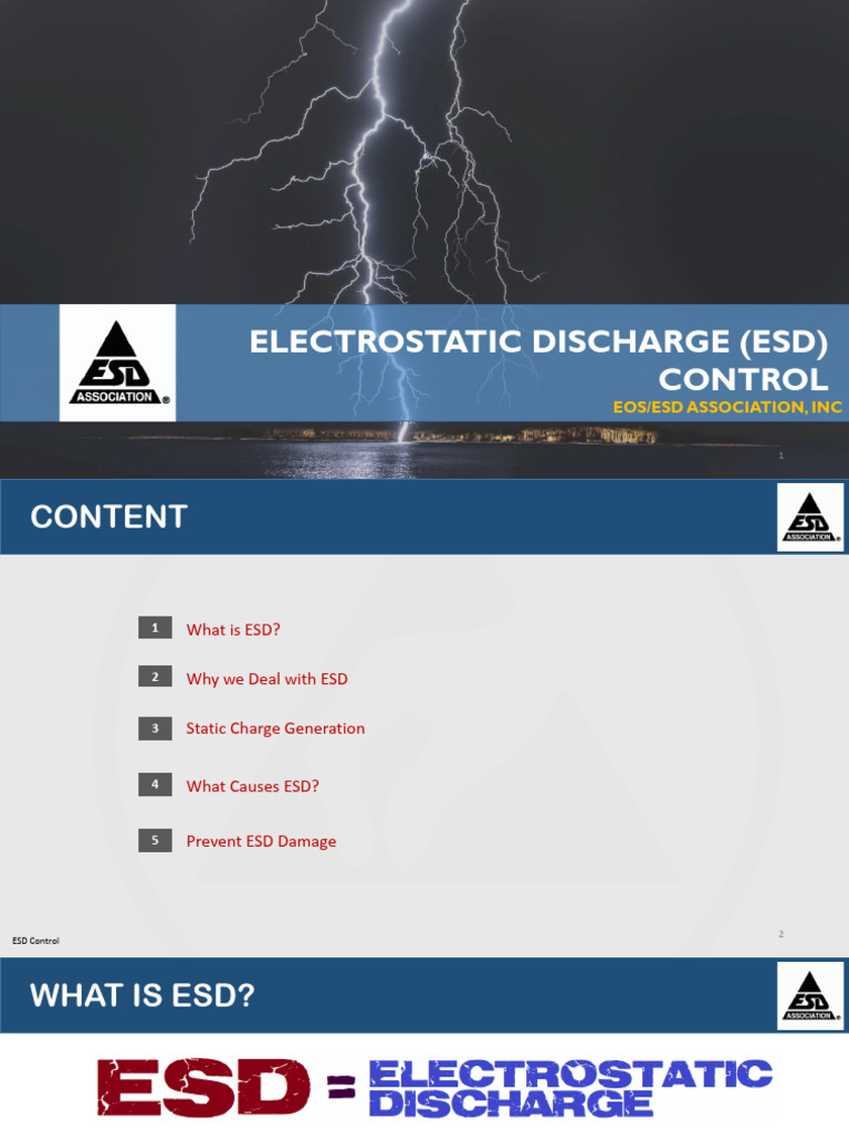Electrostatic Discharge ESD | PDF | Electrostatic Discharge | Electrostatics
