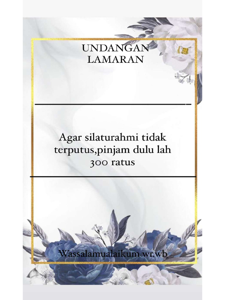 Undangan Lamaran | PDF