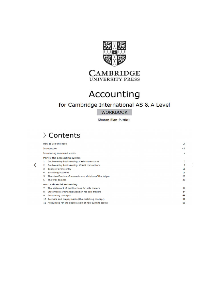 Accounting Workbook | PDF