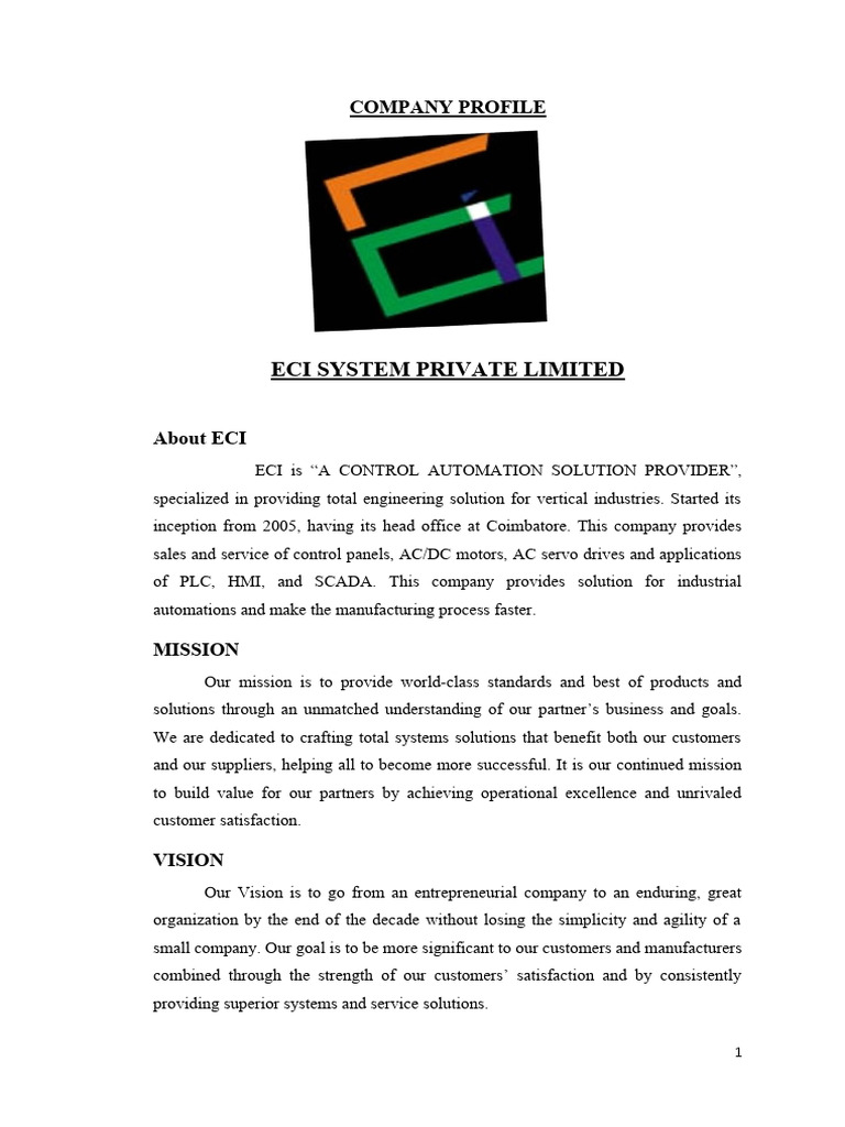 ECI - Main Report | PDF | Programmable Logic Controller | Relay