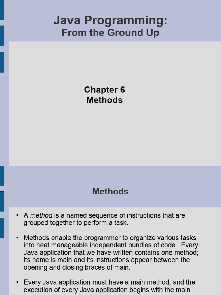 Chapter 06 | PDF | Parameter (Computer Programming) | Method (Computer ...