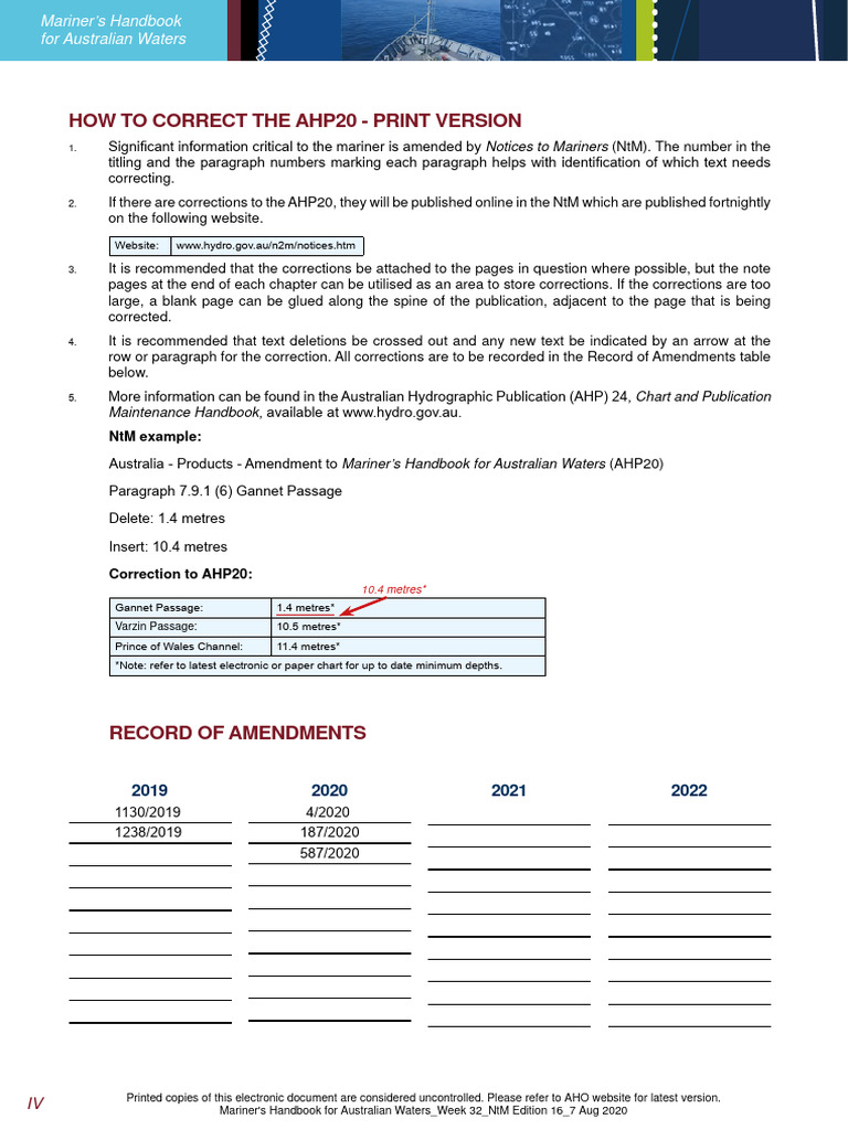 AHP20 Corrections for Mariners | PDF | Technology & Engineering