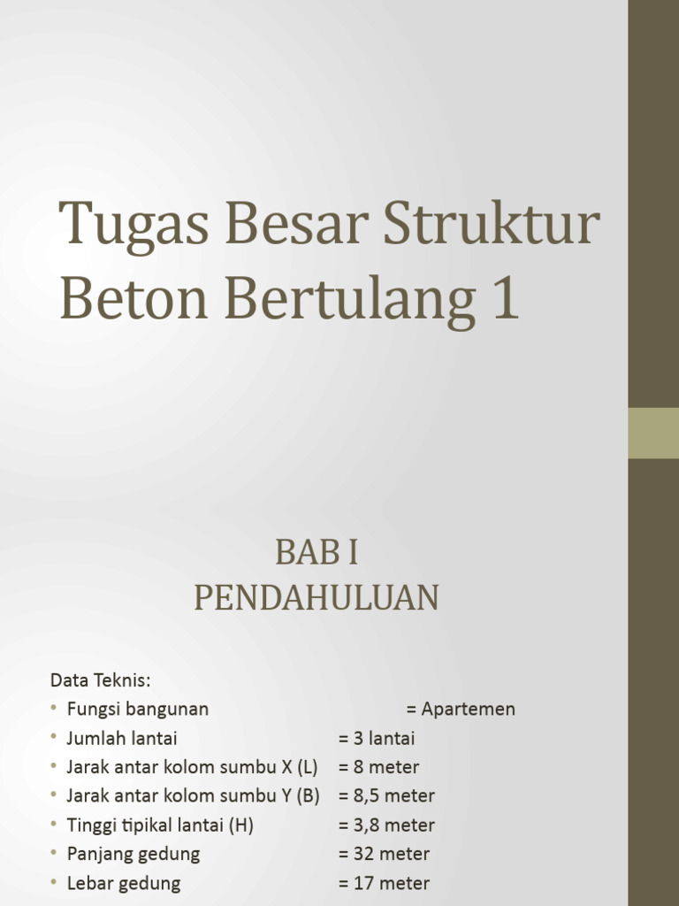 Tugas Besar Struktur Beton Bertulang 1 ZZ | PDF