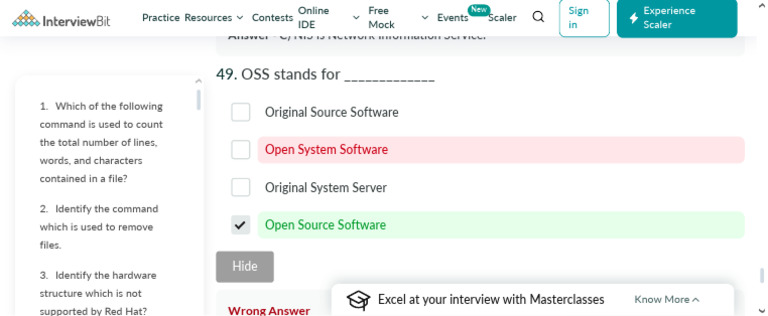 Top 50 Linux MCQ (Multiple Choice Questions) ALeks | PDF Top 50 Linux MCQ (Multiple Choice Questions) ALeks | PDF