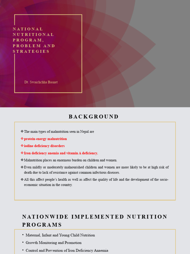 National Nutrition Strategy 2077 Overview | PDF | Malnutrition ...