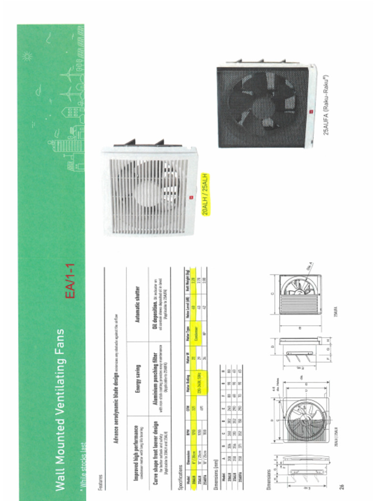 2.3. KDK Ventilation Fan | PDF