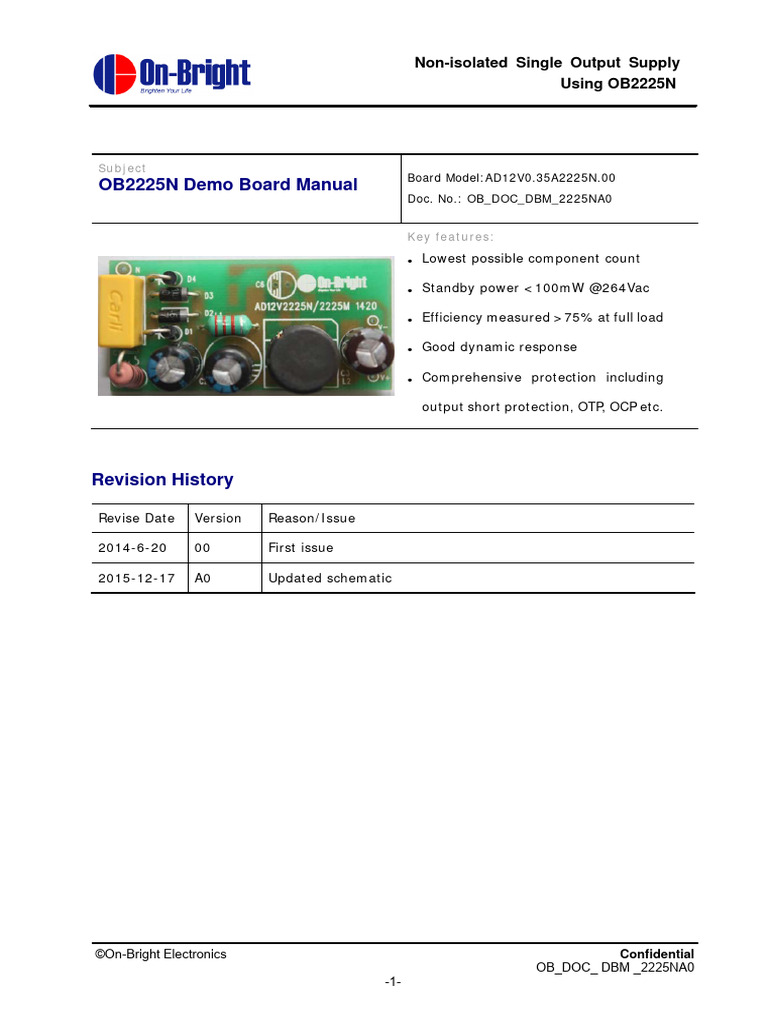 OB2225NCPمدار پاور با | PDF