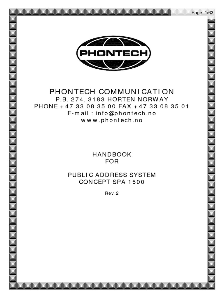 Phontech Pa Spa 35 6626986 | Download Free PDF | Amplifier | Loudspeaker