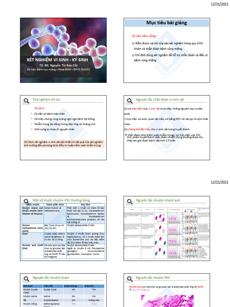 Xét Nghiệm VI Sinh, Kí Sinh | PDF