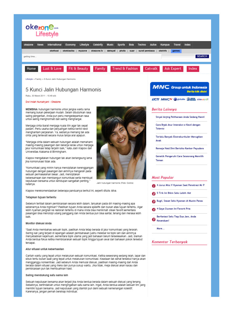 5 Kunci Menjalin Hubungan Harmonis | PDF