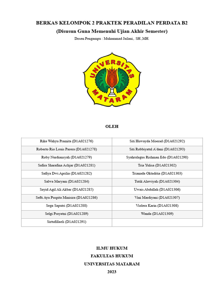 Kerkel 2 Fix | PDF | Hukum