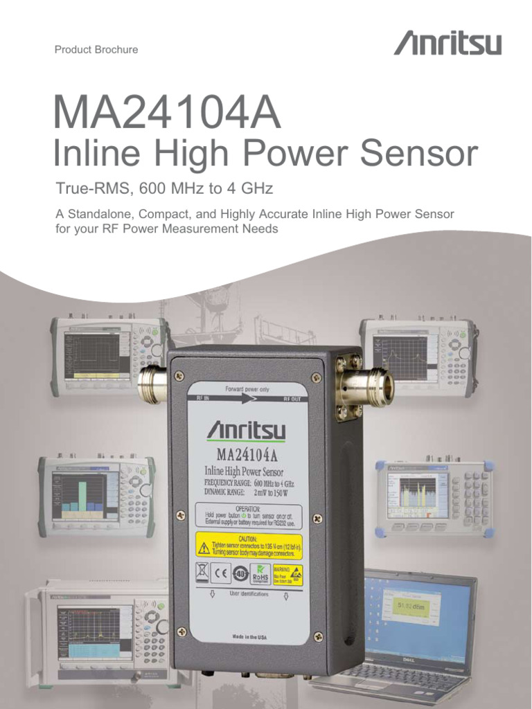 Inline High Power Sensor: True-Rms, 600 MHZ To 4 GHZ | PDF