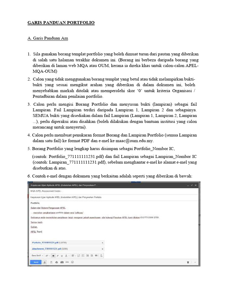 APEL Portfolio Guide | PDF