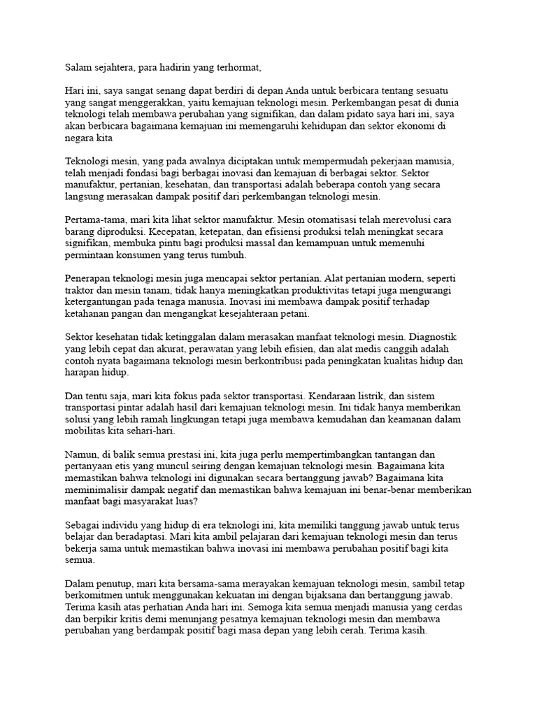Text Pidato | PDF