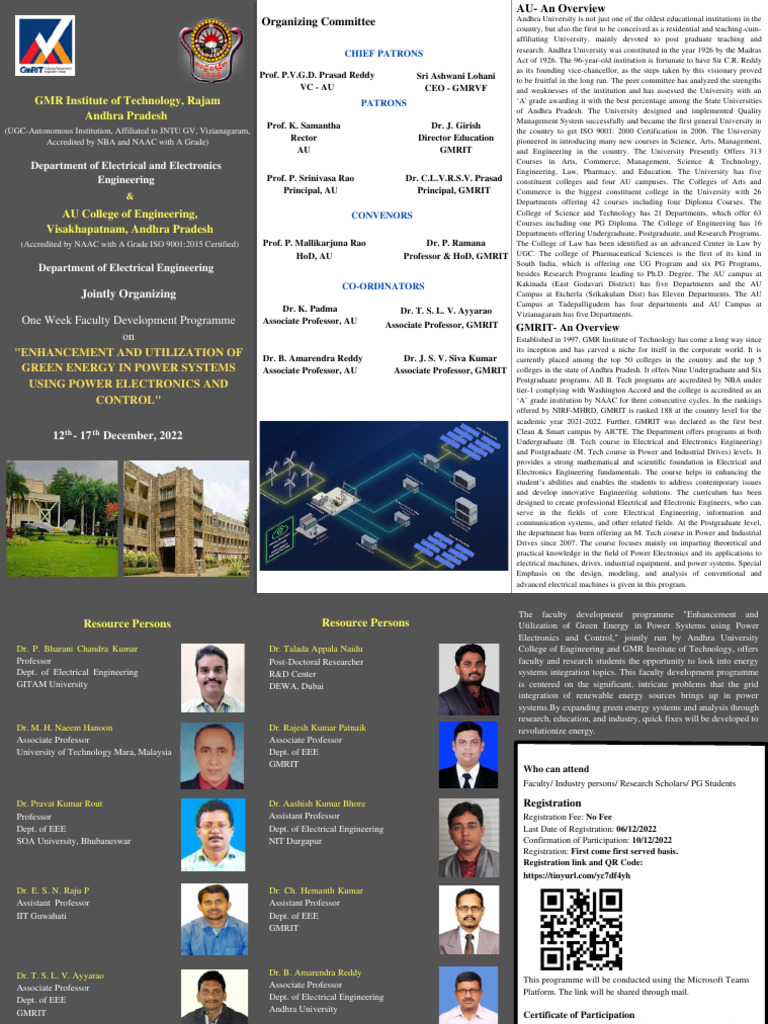 FDP Broucher | PDF | Electrical Engineering | Engineering