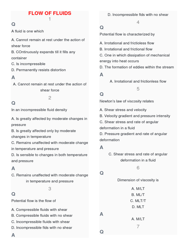 Flow of Fluids | PDF