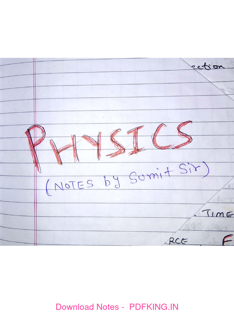Physics Notes | PDF