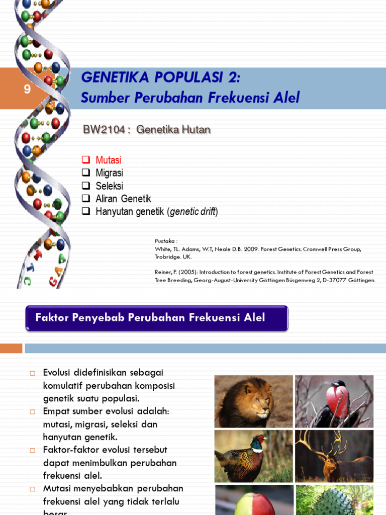 Hanyutan Genetik dalam Evolusi Populasi | PDF