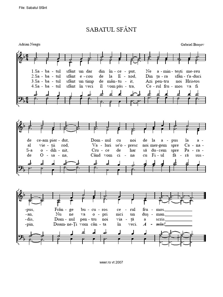 Sabatul Sfant | PDF