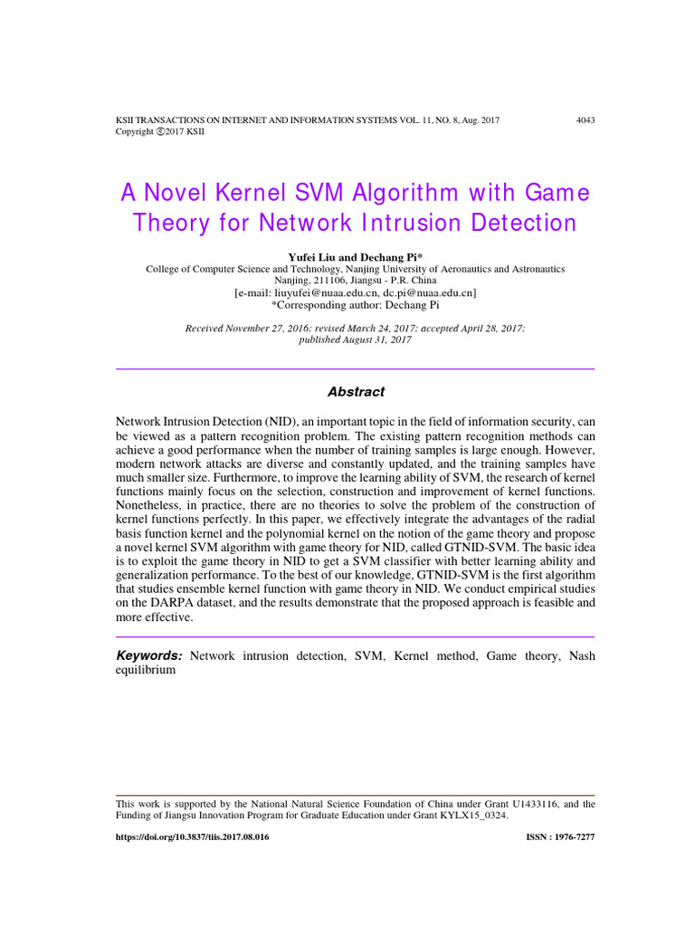 Journal Tiis 11-8 TIISVol11No8-16 | PDF | Computers