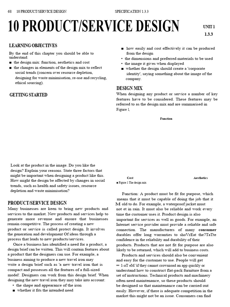 10 Product/Service Design | PDF | Reuse | Recycling