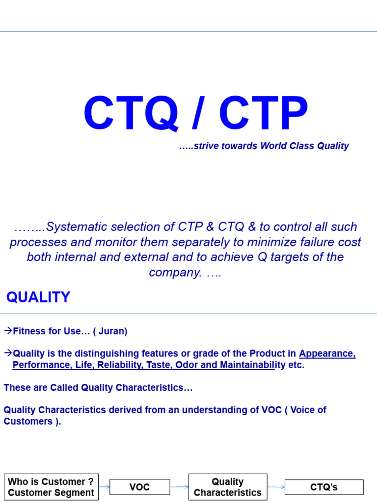 Training On CTQ & CTP | PDF | Standard Deviation | Mean