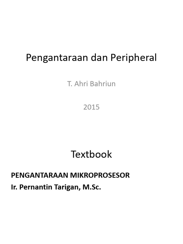 1 Pengantaraan Dan Peripheral | PDF | Teknologi & Rekayasa