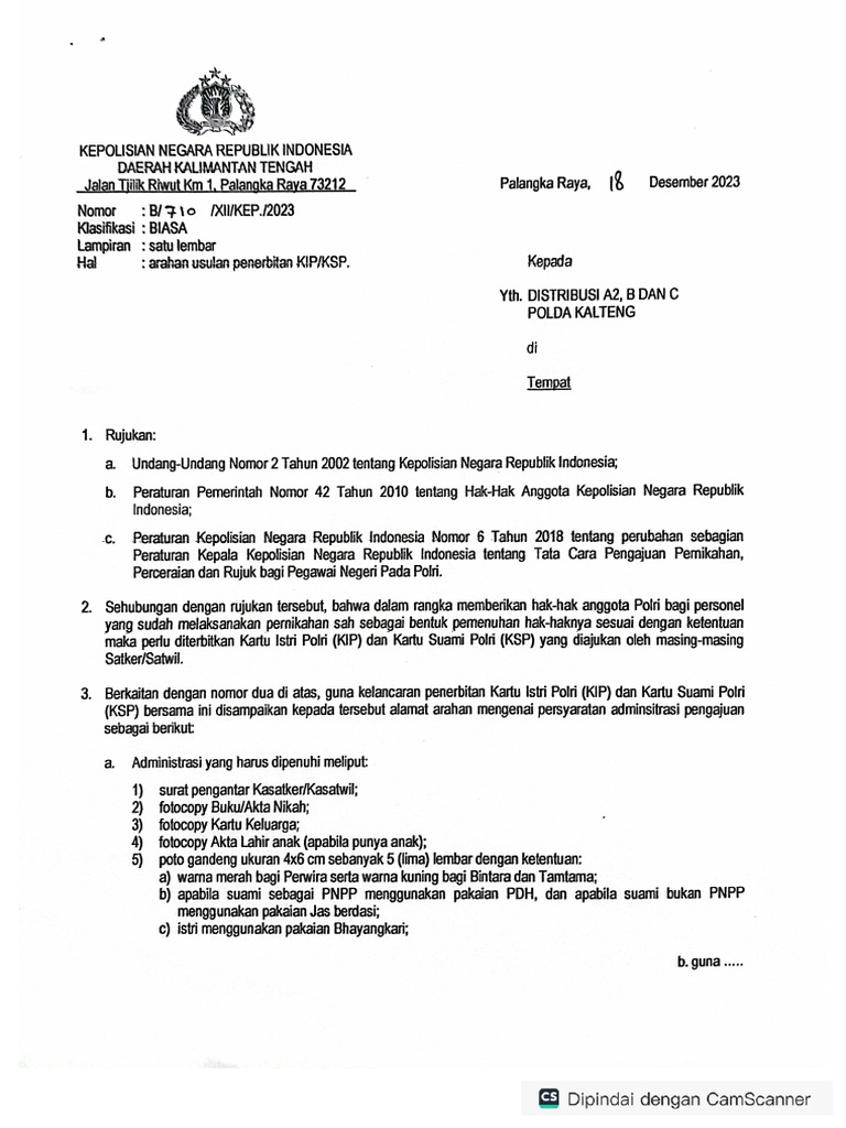 Surat Arahan Usulan Penerbitan KIP Dan KSP | PDF