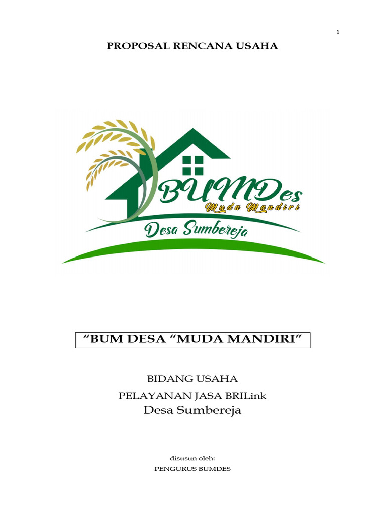 FORM PROPOSAL Usaha BUM Desa BRILink | PDF