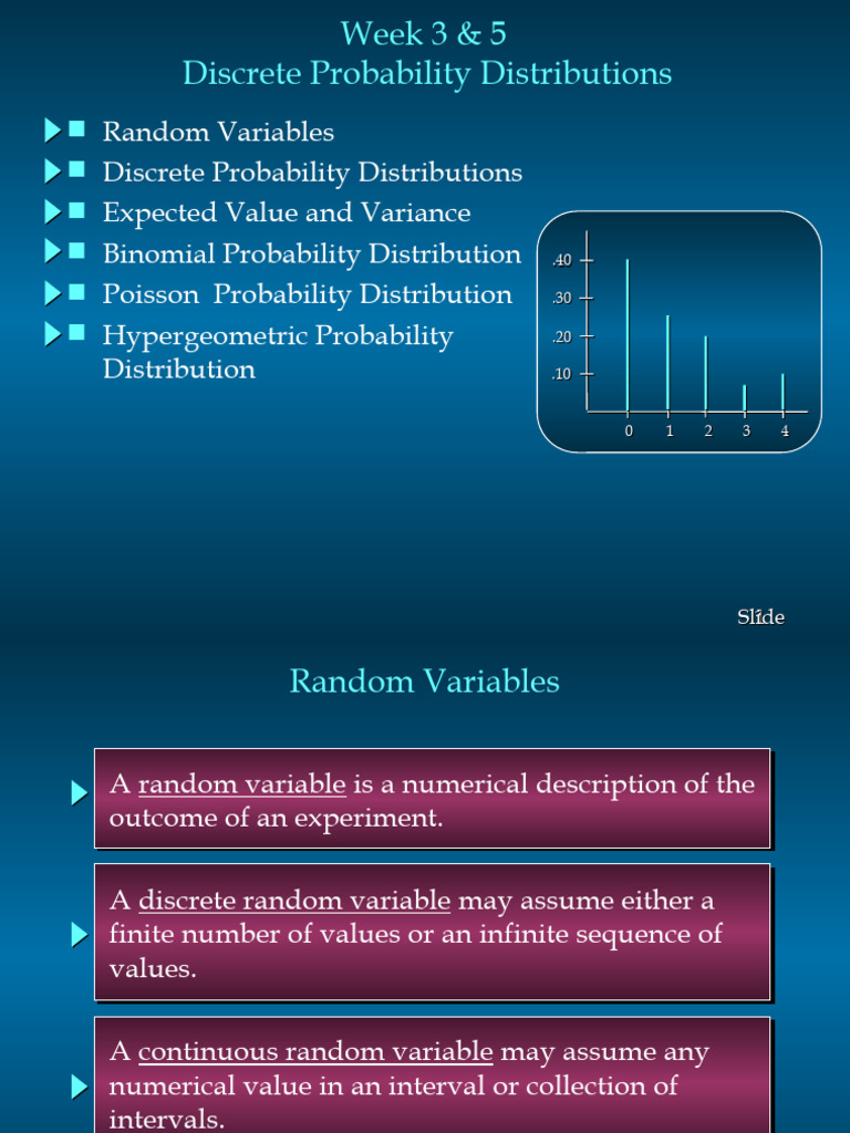 Week4-5-Discrete Prob Distribution | PDF
